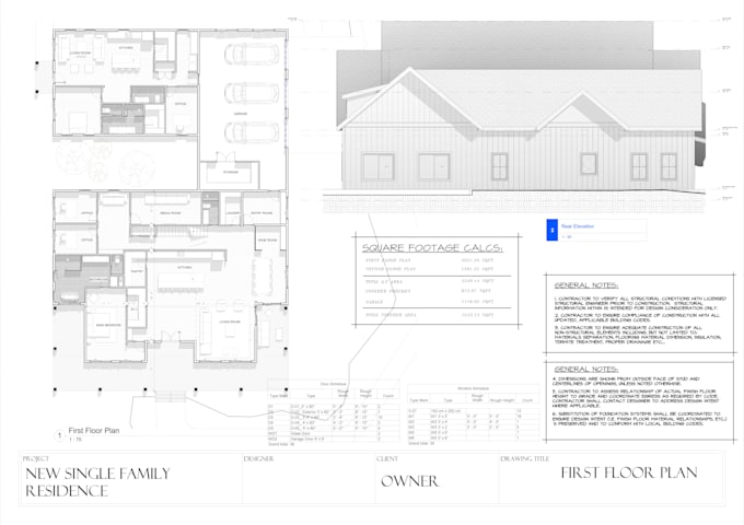 Draw and renovation plans home additions drawings for permit by ...