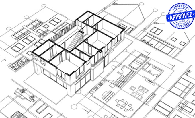 Draw architectural and construction drawings, blueprints in autocad 2d ...