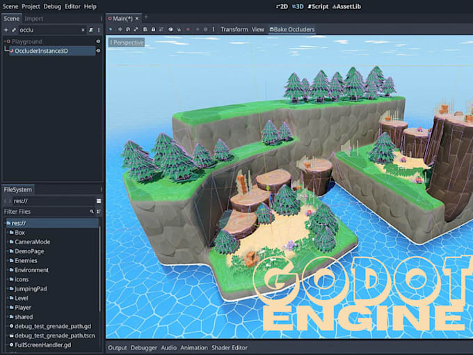 Create 2d and 3d godot game, gd script, godot map by Hamdtee796 | Fiverr