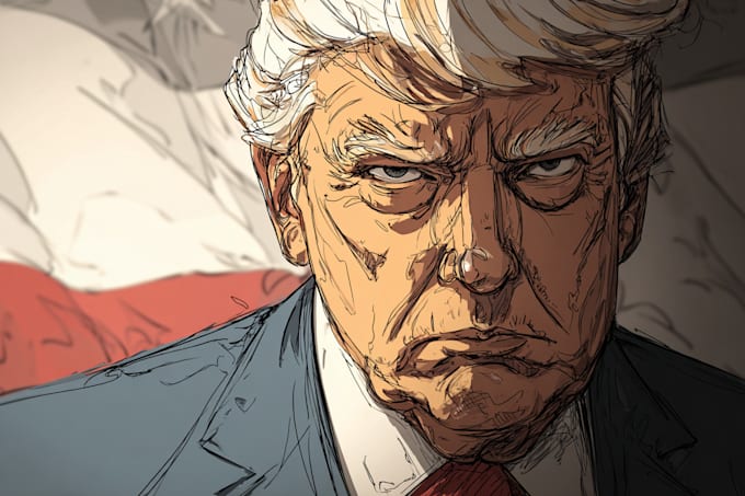 Illustrate your political cartoon by Rchupinus | Fiverr