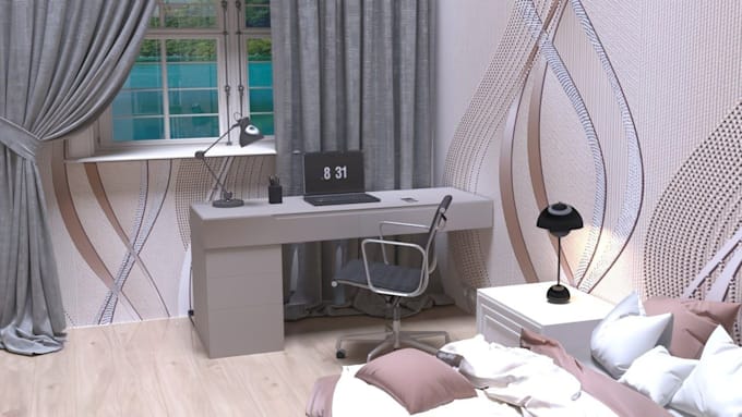 Create realistic 3d interior visualizations using 3ds max by Nastia_model_3d | Fiverr