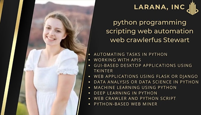 Do python scripting, python scraping or web automation by Amalia_sampson | Fiverr