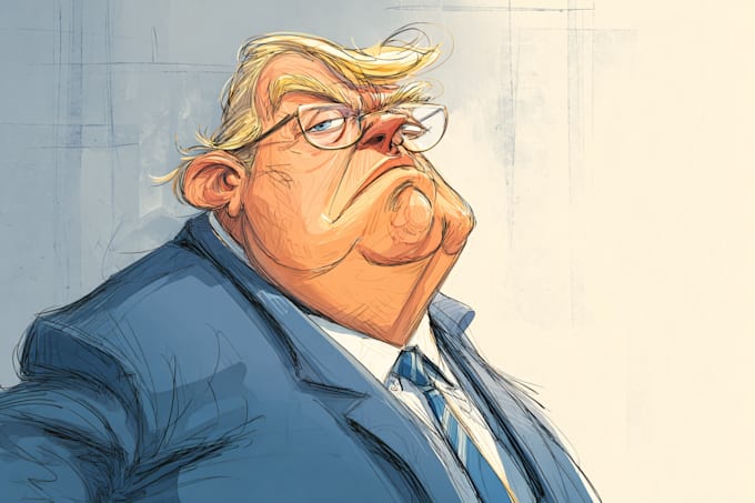 Create a political cartoon art by Rachuveorsa | Fiverr