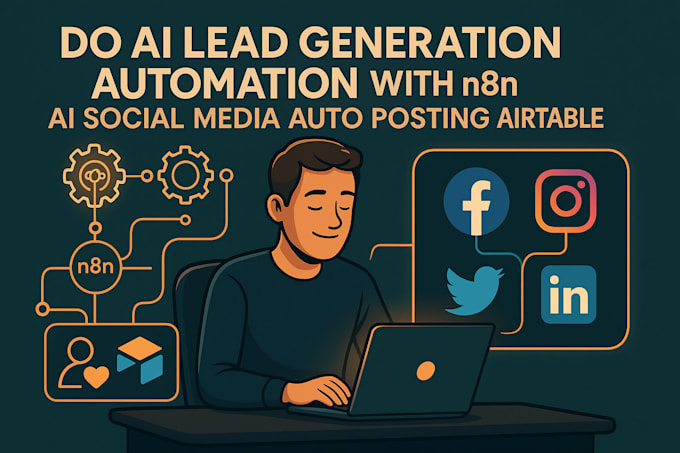 Do ai lead generation automation with n8n ai social media auto posting ...
