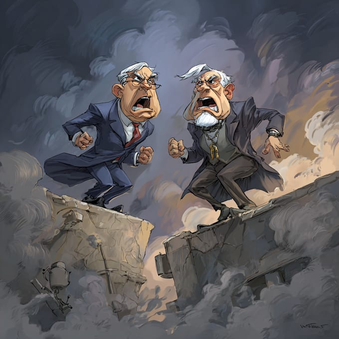 Create a political cartoon art by Sulveriq | Fiverr