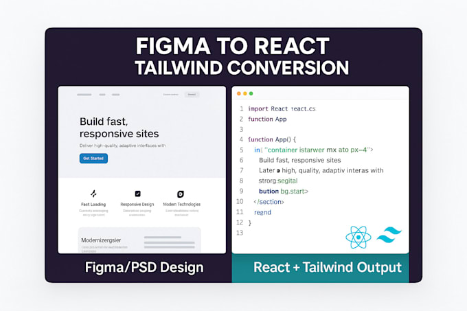 Convertir tu diseño de figma o psd a react usando tailwind css