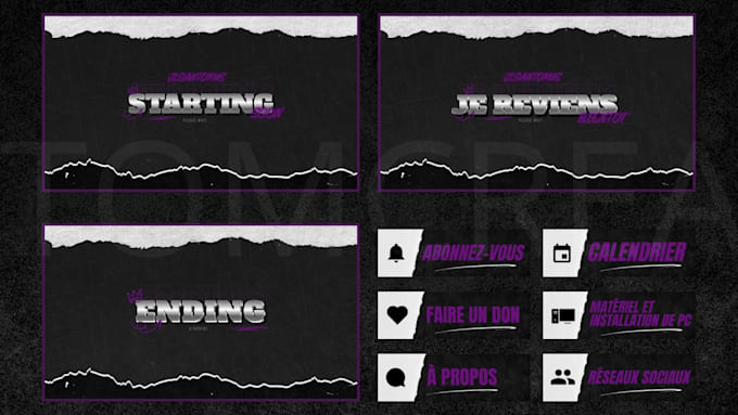 Stream pack twitch, youtube, kick by Tomcrea_photo | Fiverr