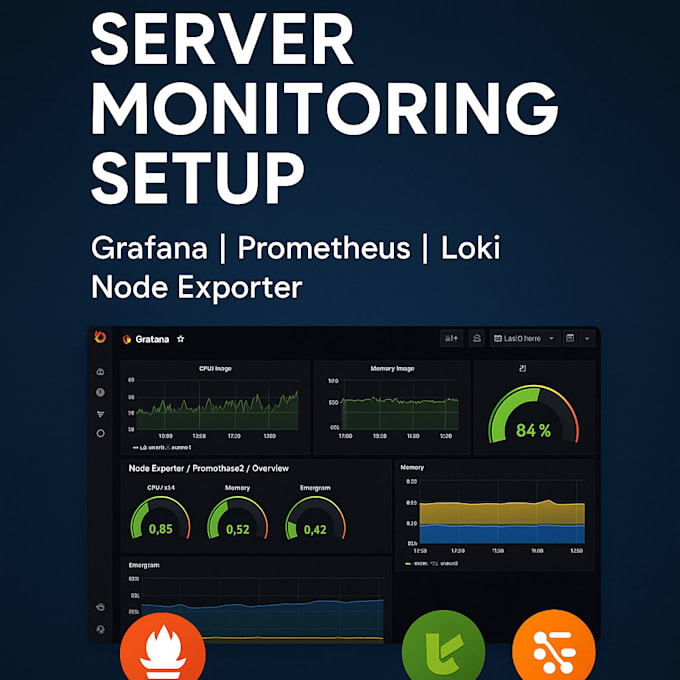 Setup grafana prometheus loki and node exporter monitoring by Chaudhryshayan9 | Fiverr