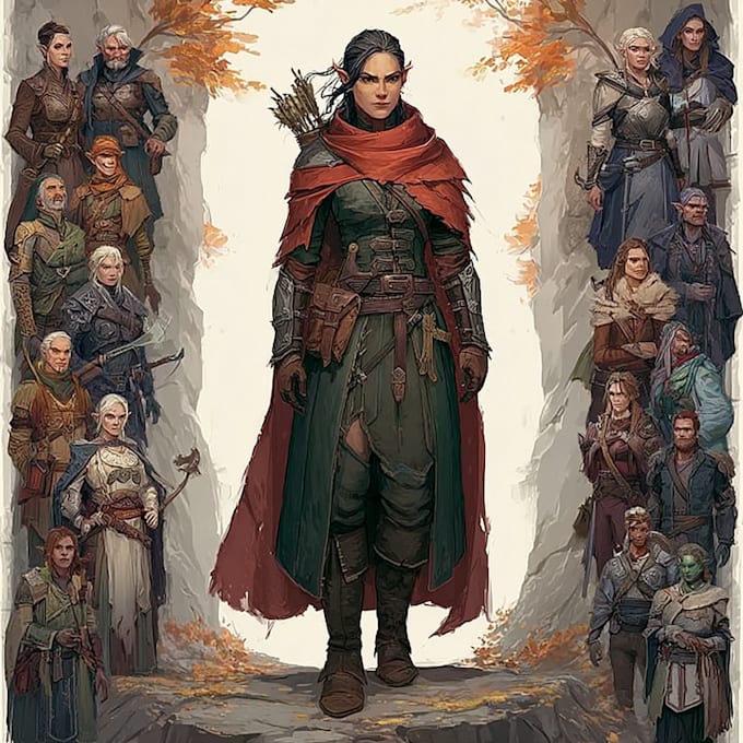 Draw dnd character art design illustration, fantasy by Laylaonker | Fiverr