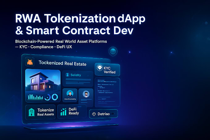 Build rwa tokenization dapp platforms blockchain development kyc smart contracts by Dansindave ...