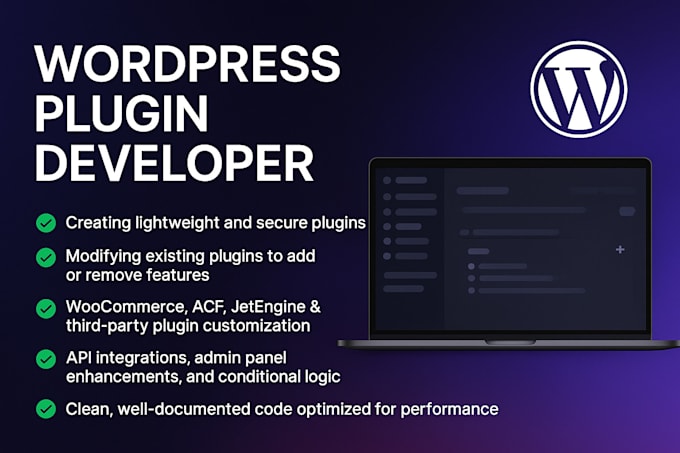 Customize or create a custom wordpress plugin by Ahsangohar | Fiverr