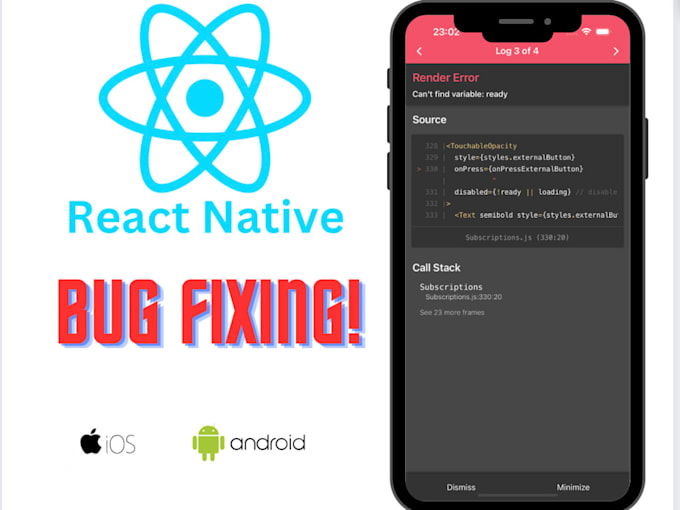 Fix bugs in your react native cli and expo mobile app by Saimmayo401 | Fiverr