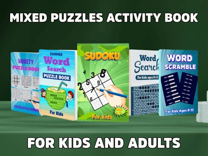 Design sudoku, mazes, word search, crossword, brain games and mixed ...