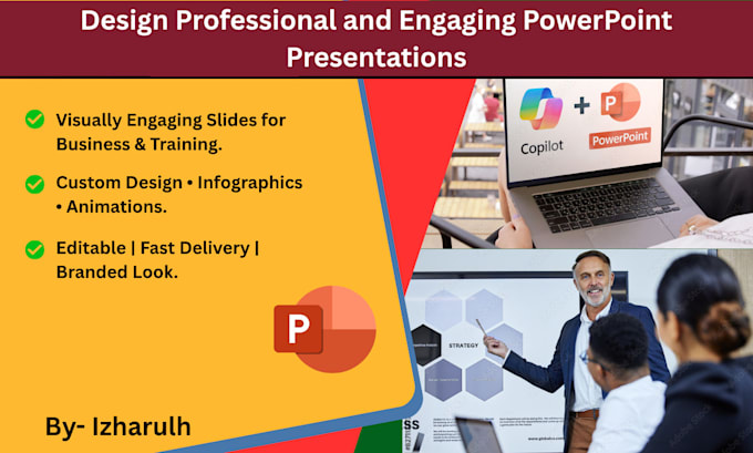 Create modern and visually engaging powerpoint slides by Izharul_haque ...