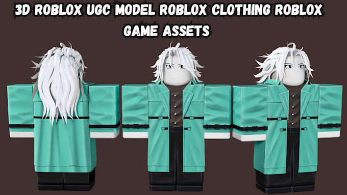 Create 3d roblox ugc model roblox clothing roblox game assets 3d model ...