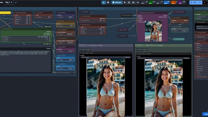 Custom ai influencer flux lora with a comfyui workflow, ai nsfw, stepup, tuts by Ai_arty | Fiverr