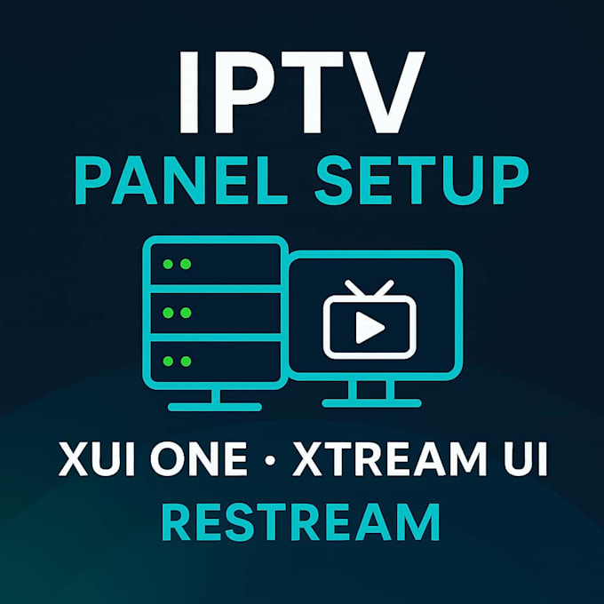 Install iptv sever panel, xui one, xtream ui, restreams and m3u setup by Apeletstream | Fiverr