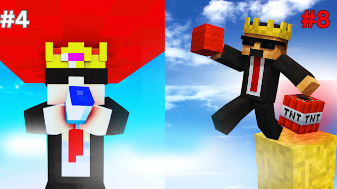 Make cinematic minecraft thumbnail, art by Alis_visuals | Fiverr