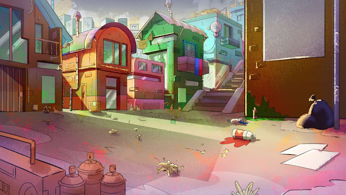 Design custom 2d backgrounds for animation by Mylo_art | Fiverr