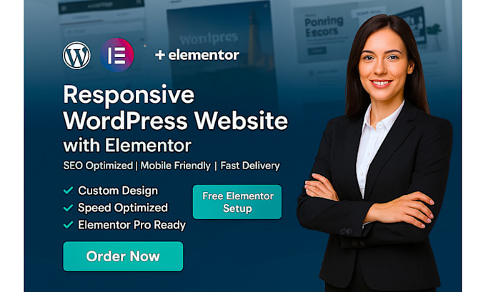 Do wordpress website development, design or redesign wordpress elementor by Julianne_80 | Fiverr