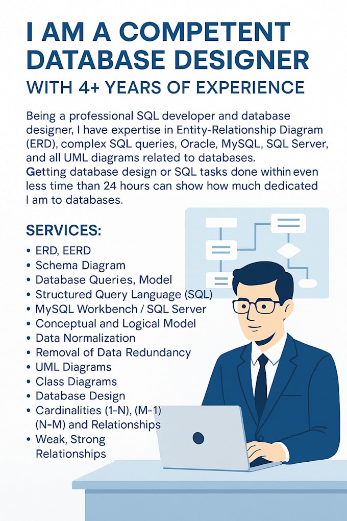 Do sql queries, database assignment, database design, erd, use case by Timongathara | Fiverr