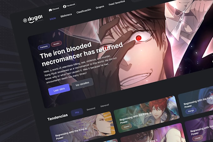 Design comic website webtoon design comic book manga website comic ...