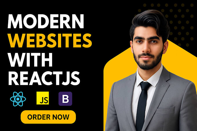 Build a modern responsive react website with tailwind or bootstrap for free by Younis_ali321 ...