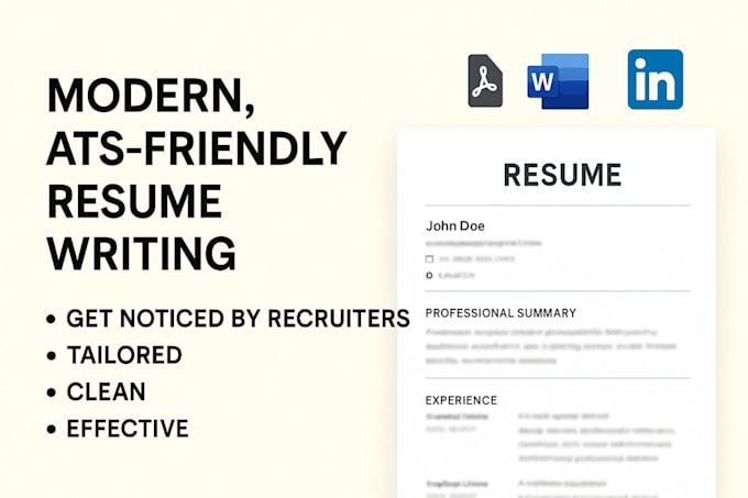 Rewrite your resume and create a custom cover letter by Ricky_cullum ...