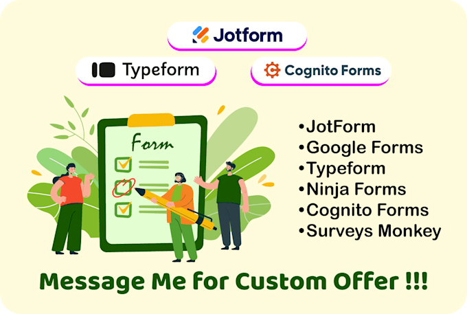 Create online form jotform, google form, typeform cognito form, survey ...
