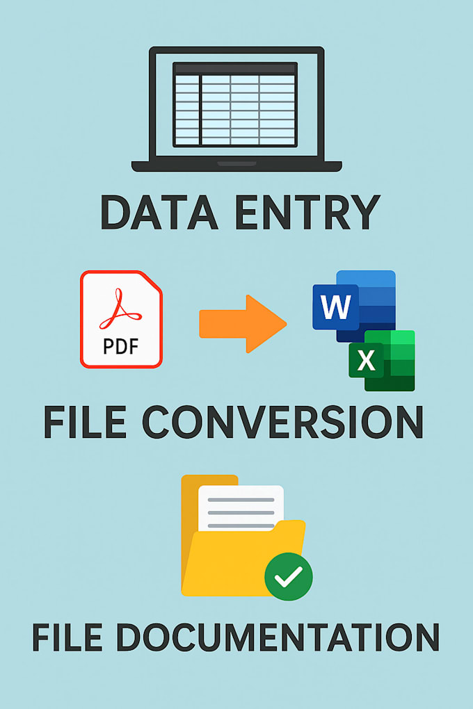 Convert files between professional pdf,word and excel conversation data service by Smart_servksa ...