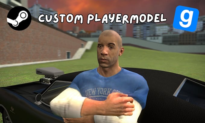 Create cruixie 3d player model design for gmod, cs2, l4d2 and sandbox ...