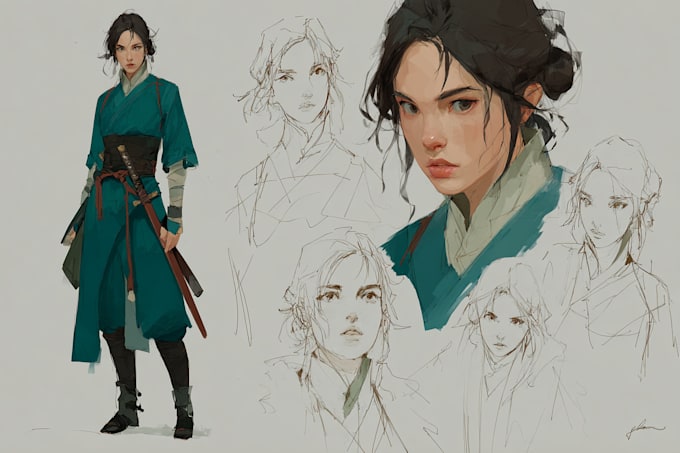 Do character design and concept art for you by Dimakaafel | Fiverr