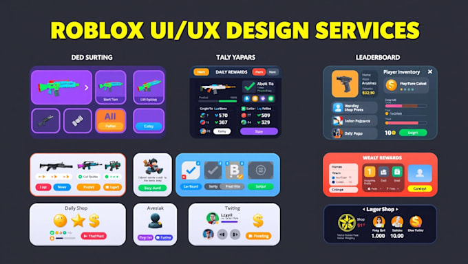 Diseño de interfaz de usuario, diseñador de experiencia de usuario (ux) para roblox, interfaz de ...