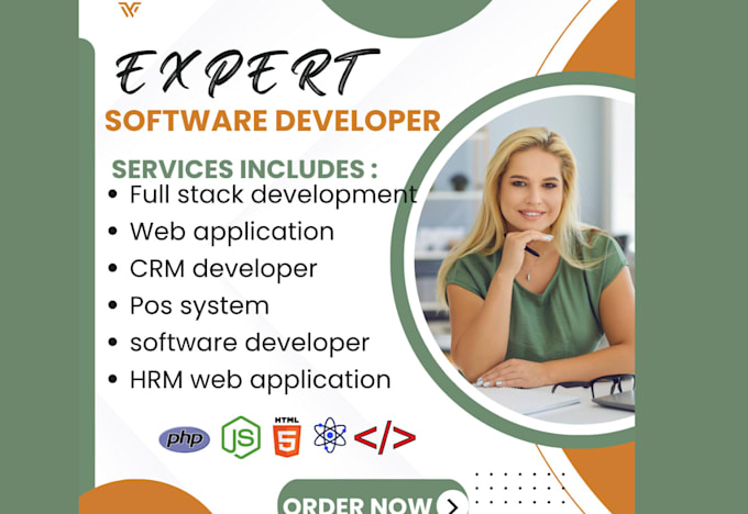 Develop full stack software web app pos system crm hrm system bug ...