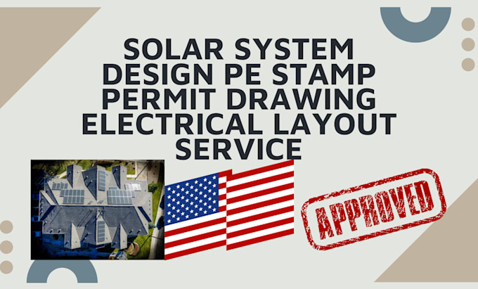 Solar system design pe stamp permit drawing electrical layout service by Glenn_harp | Fiverr