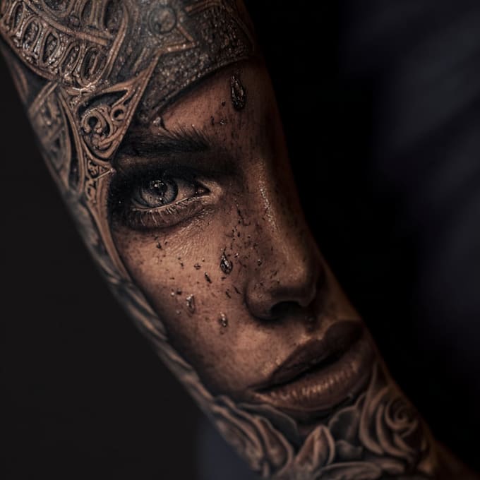 Create custom realistic tattoo design, tattoo sleeve by Vlersaarea | Fiverr