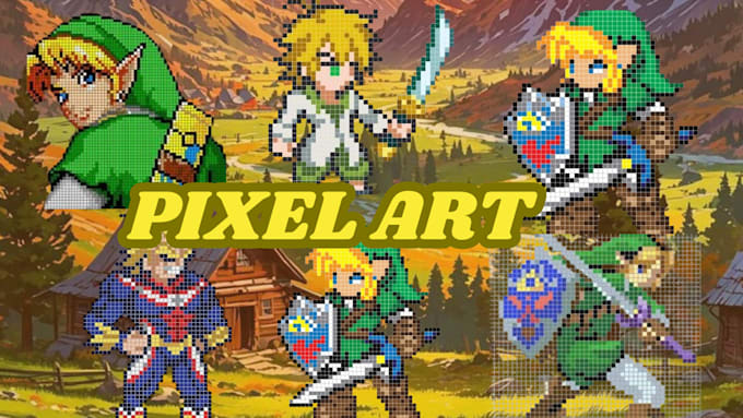 Draw pixel art sprite sheets and character designs for pixel sprite by ...