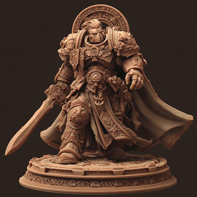 Sculpt warhammer 40k miniature 3d model dnd tabletop 3d figurine for 3d ...