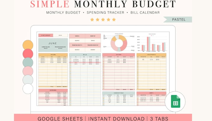 Do custom automated google spreadsheet excel inventory template budget tracker by James_samantha ...