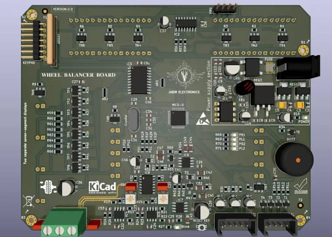 Do multi layer pcb design, schemat, pcb board, gerber and bom electronics task by James_pcb3 ...