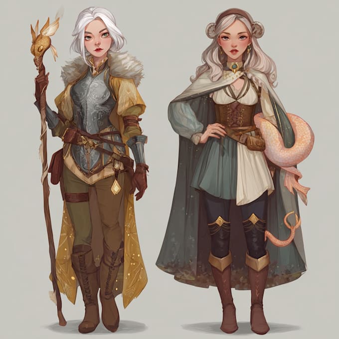 Dnd character art and dnd character art by Flavaasteo | Fiverr