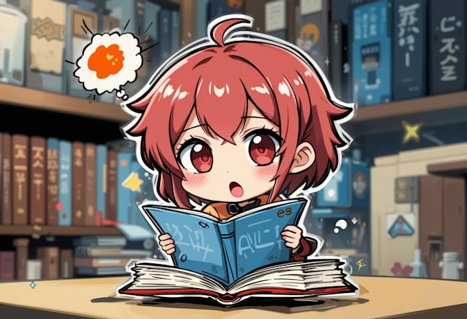Illustrate comic amine book chibi manga mascot logo by Gazalysens | Fiverr