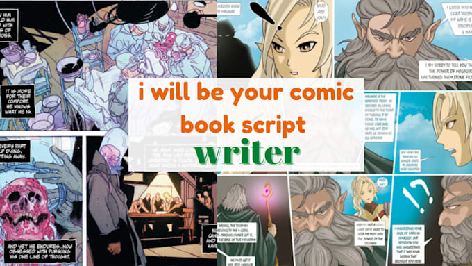 Write your comic book script superhero manga script graphic novel script by Mateo_comics | Fiverr