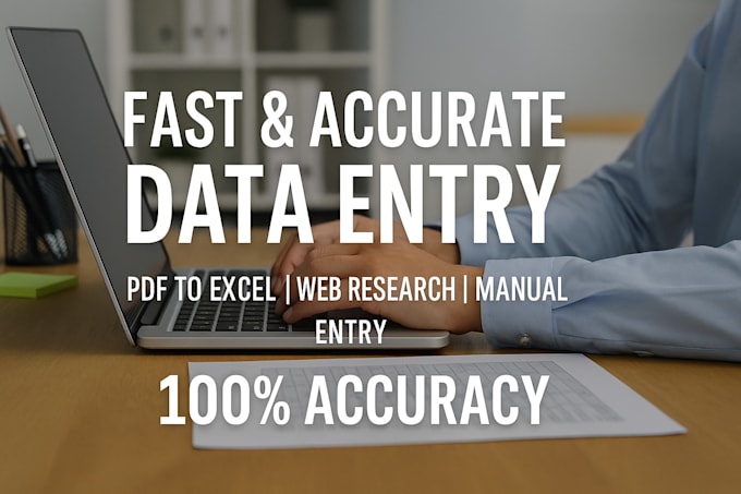 Do accurate and fast data entry for you by Sujal_sungat | Fiverr