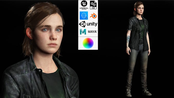 Rig 3d, animieren, retargeten, morphs für unreal, unity, vtubing ...