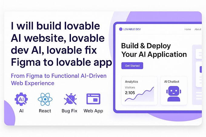 Build lovable ai website, fix bugs, and convert figma to a lovable web ...