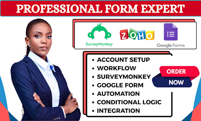 Create custom survey and forms using googleform zoho and surveymonkey by Gracecrm_guru | Fiverr