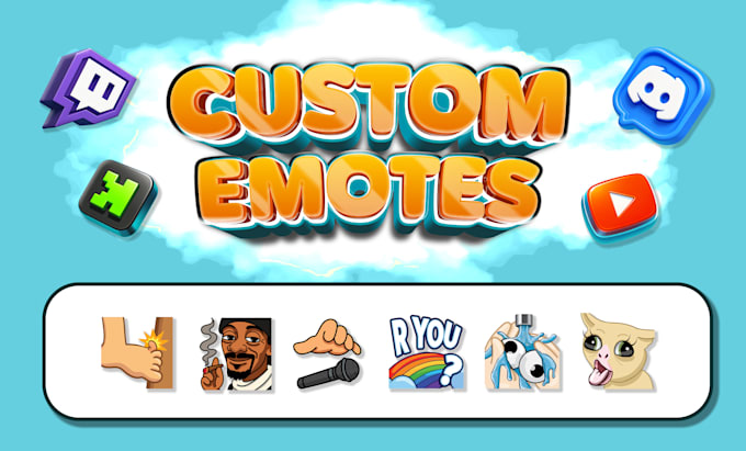 Design unique emotes for twitch discord youtube etc by Trippinshroom ...