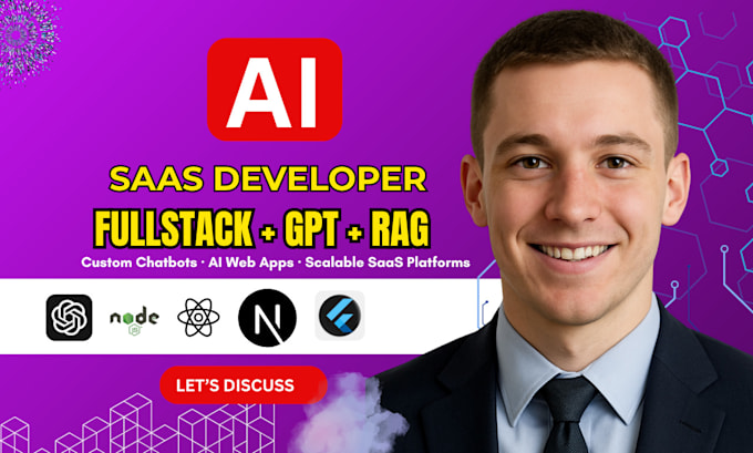 Build ai web apps, chatbots, and saas platforms by Davfullstack | Fiverr