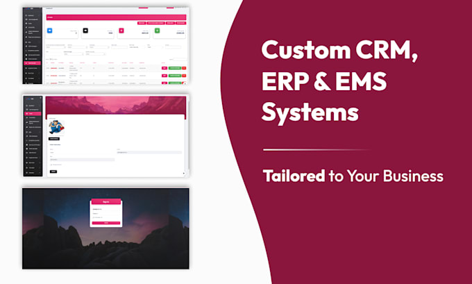 Develop custom crm, erp and ems systems for your business by Baselineitdev | Fiverr